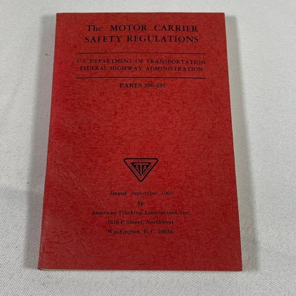 Vintage 1969 The Motor Carrier Safety Regulations U.S… - Gem
